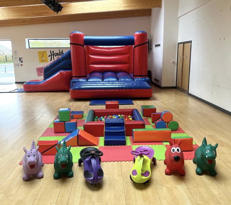 Soft Play Set + Red & Blue Bounce n Slide - Soft Play, Hot Tubs, Party ...